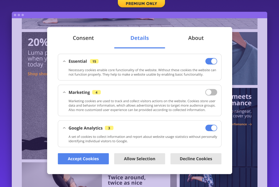 Magento 2 Cookie Notice Manager | Cookie Consent Extension | GDPR Eu ...