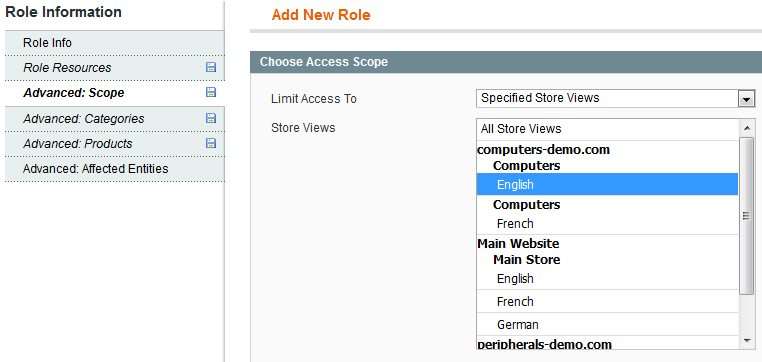 Magento Advanced Permissions Setup Magento User Roles