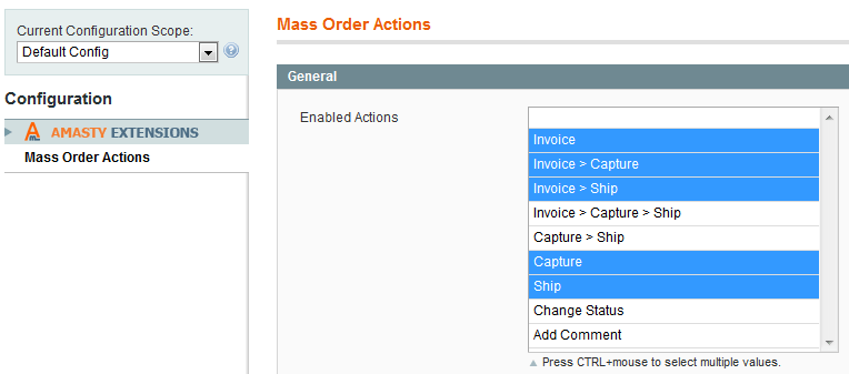 Magento Mass Order Actions Magento Bulk Order Processing